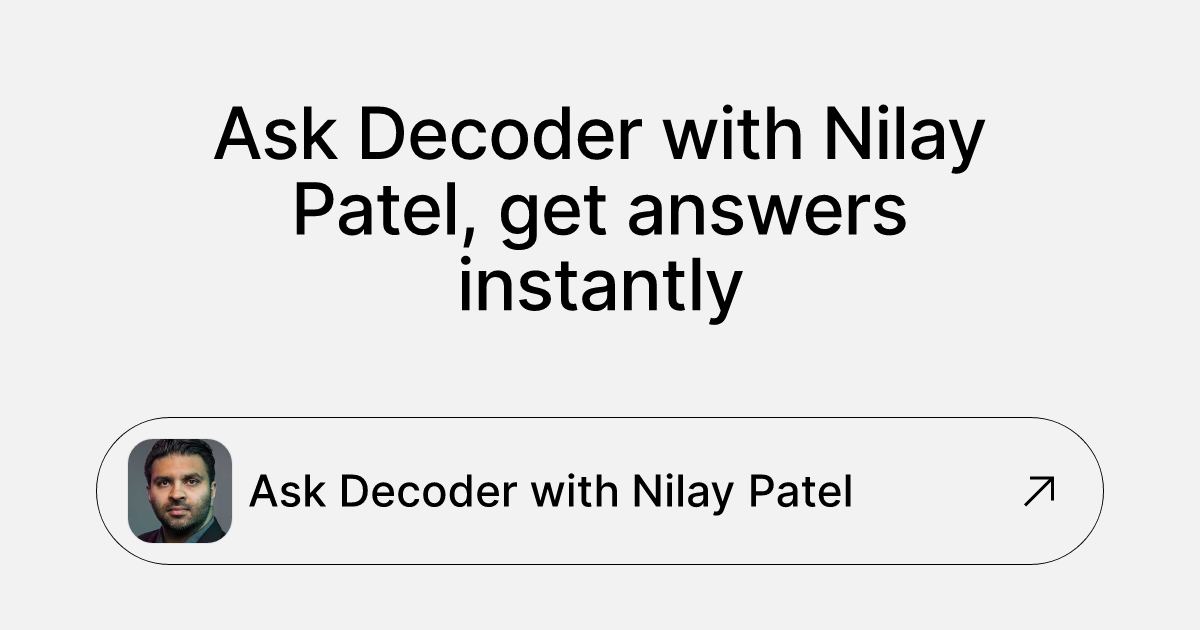Ask Decoder With Nilay Patel