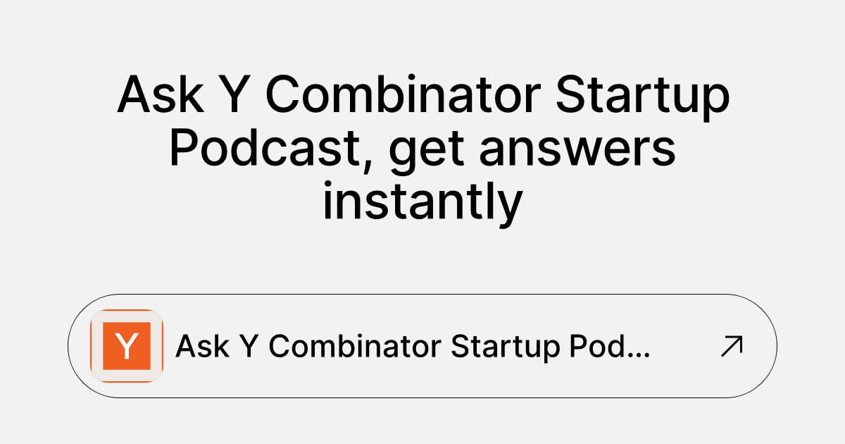 Ask Y Combinator Startup Podcast