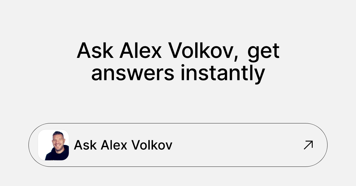 Ask Alex Volkov
