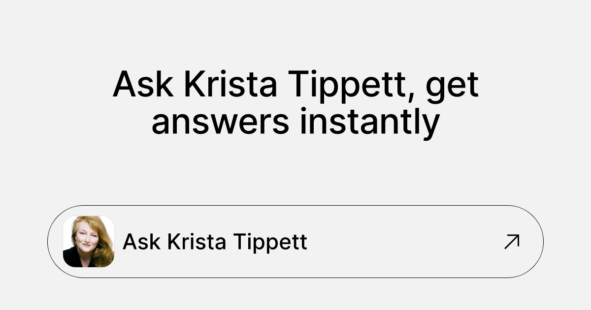Ask Krista Tippett