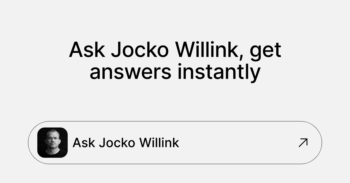 Ask Jocko Willink