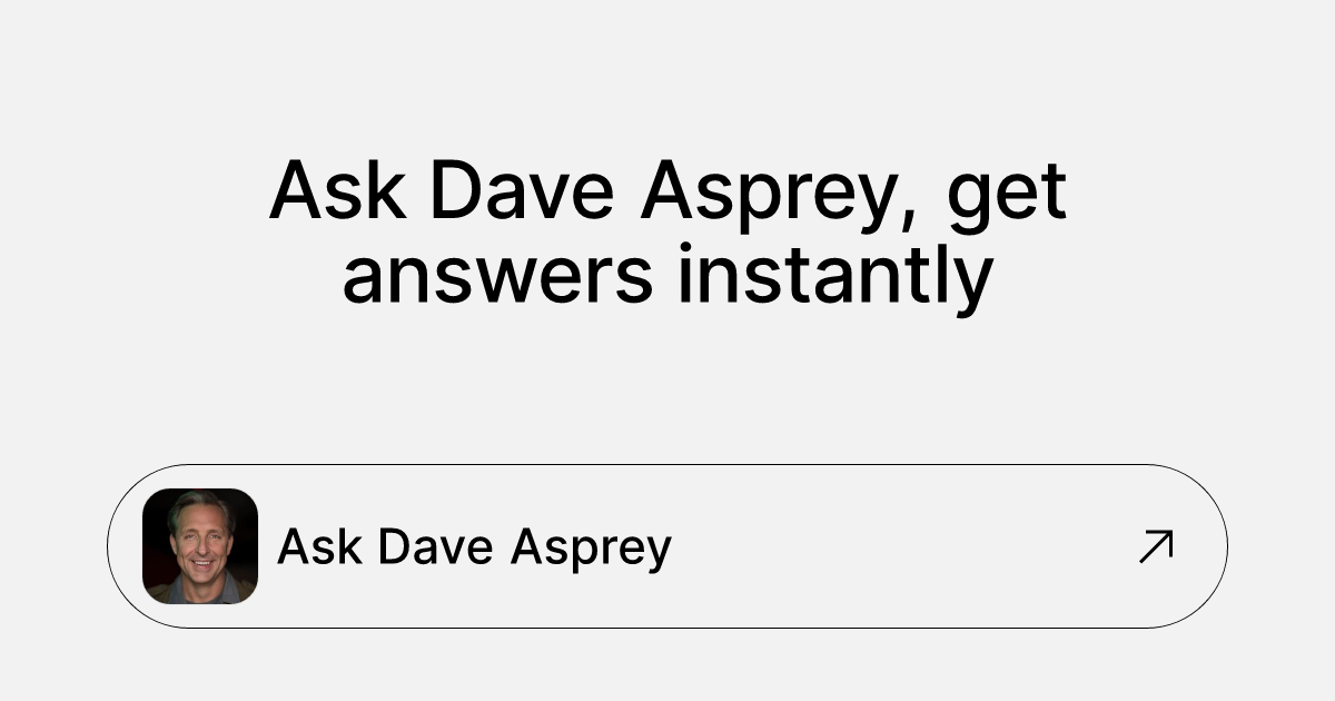 Ask Dave Asprey