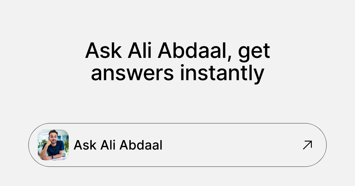 Ask Ali Abdaal