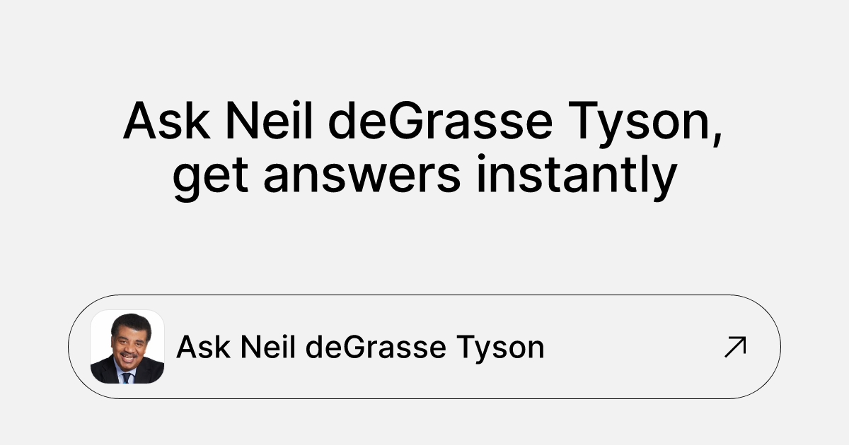 Ask Neil Degrasse Tyson