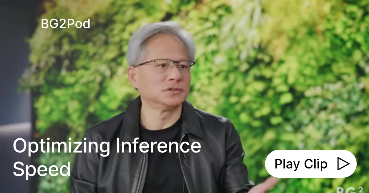 Optimizing Inference Speed | Ask BG2Pod