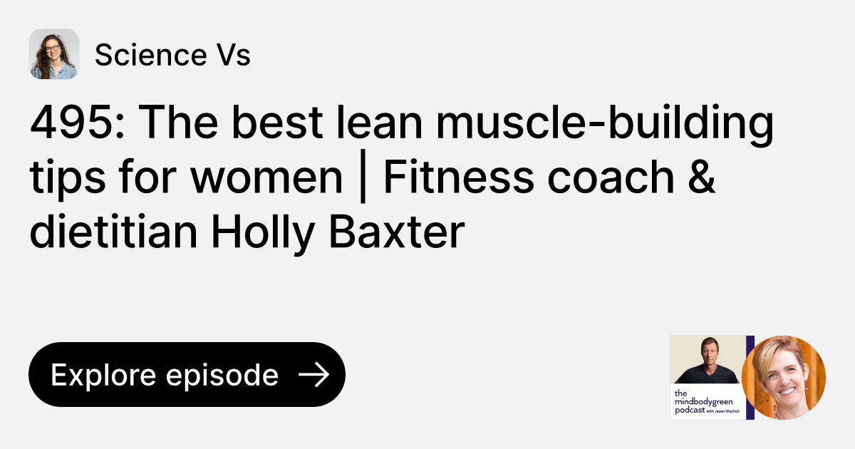 Episode: 495: The best lean muscle-building tips for women | Fitness ...