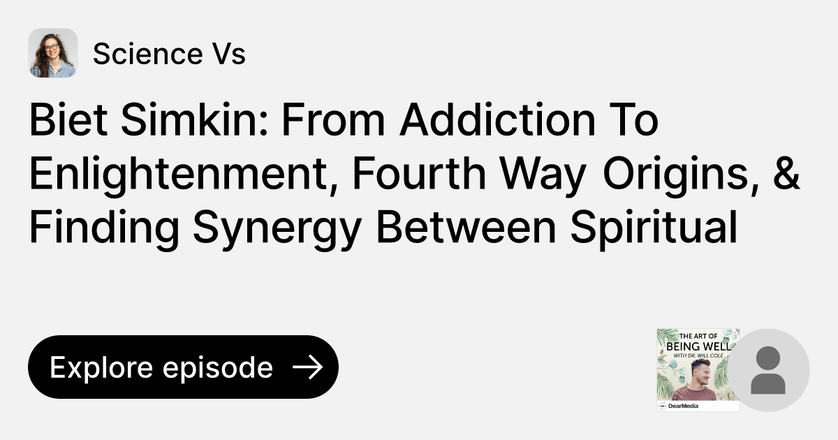 Episode: Biet Simkin: From Addiction To Enlightenment, Fourth Way ...