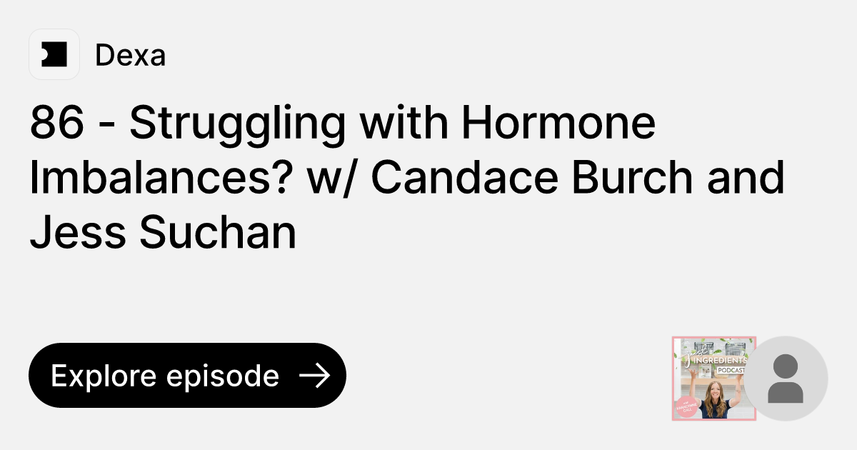 Episode: 86 - Struggling with Hormone Imbalances? w/ Candace Burch and ...