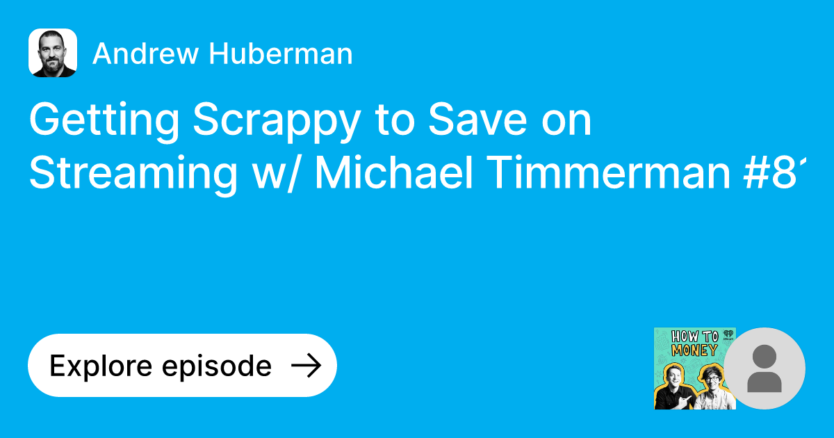 Episode: Getting Scrappy to Save on Streaming w/ Michael Timmerman #812 ...