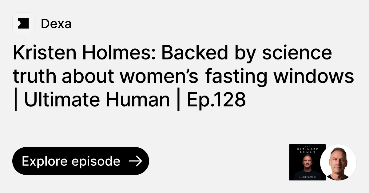 Episode: Kristen Holmes: Backed by science truth about women’s fasting ...