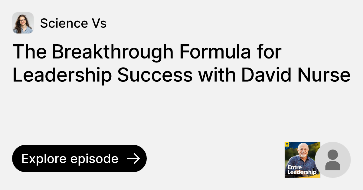 Episode: The Breakthrough Formula for Leadership Success with David ...