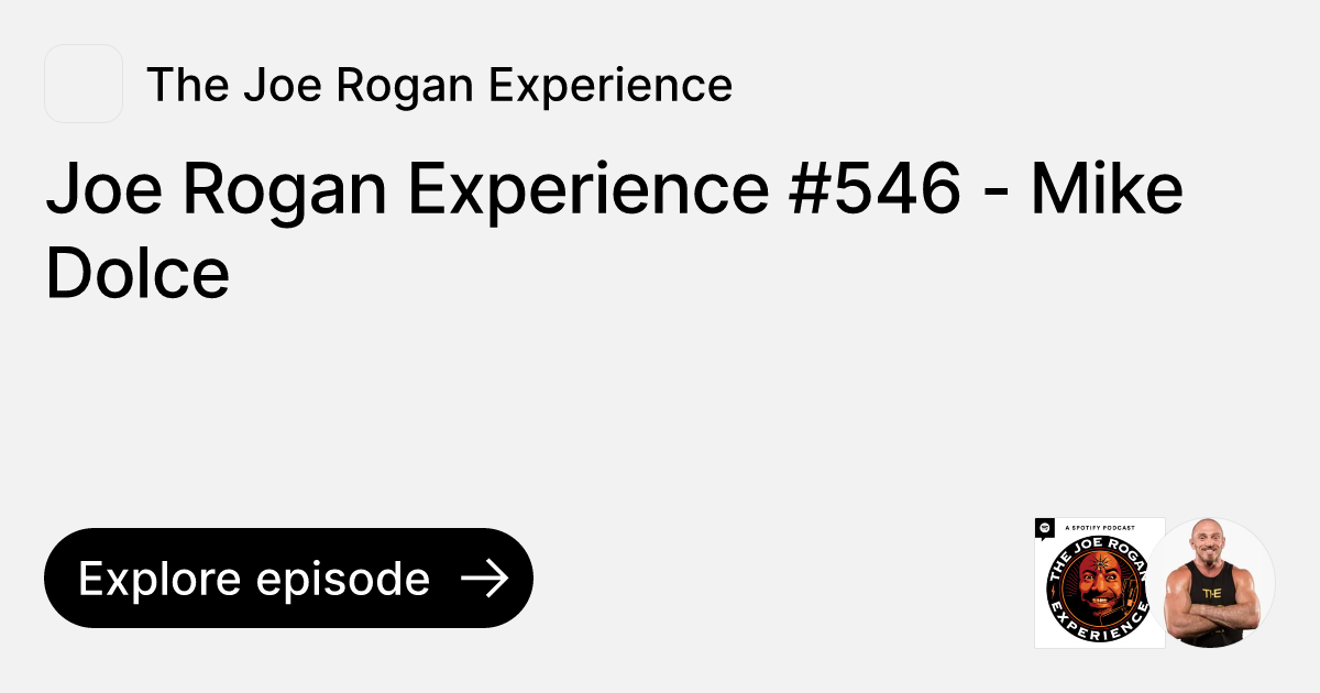 Episode: Joe Rogan Experience #546 - Mike Dolce | Ask The Joe Rogan ...