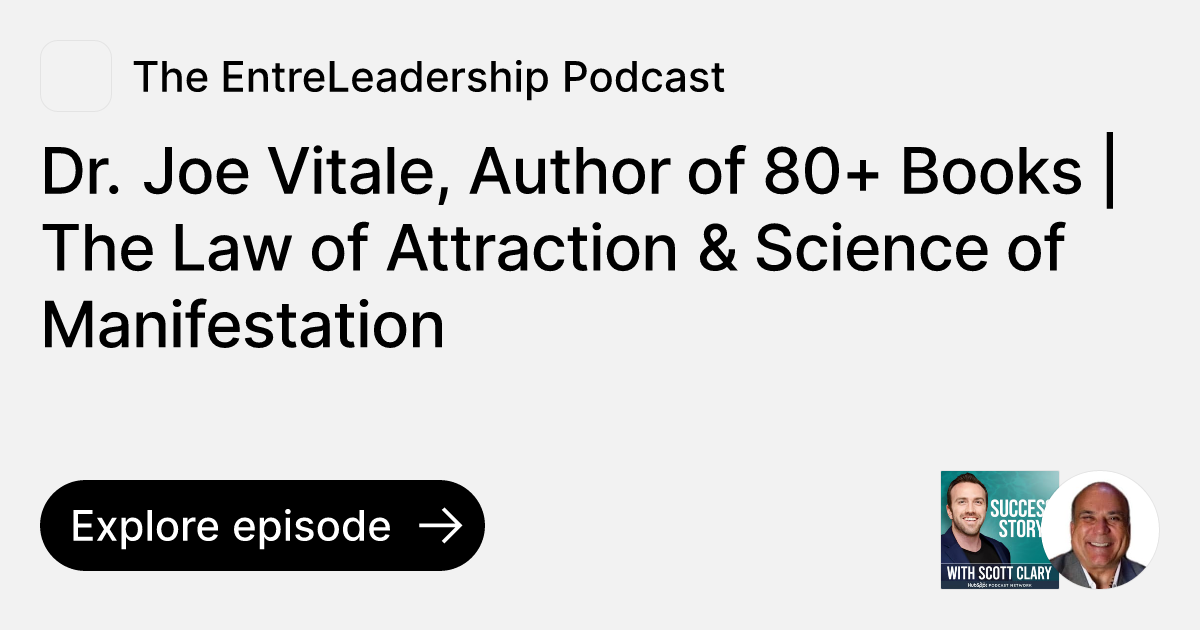 Episode: Dr. Joe Vitale, Author of 80+ Books | The Law of Attraction ...