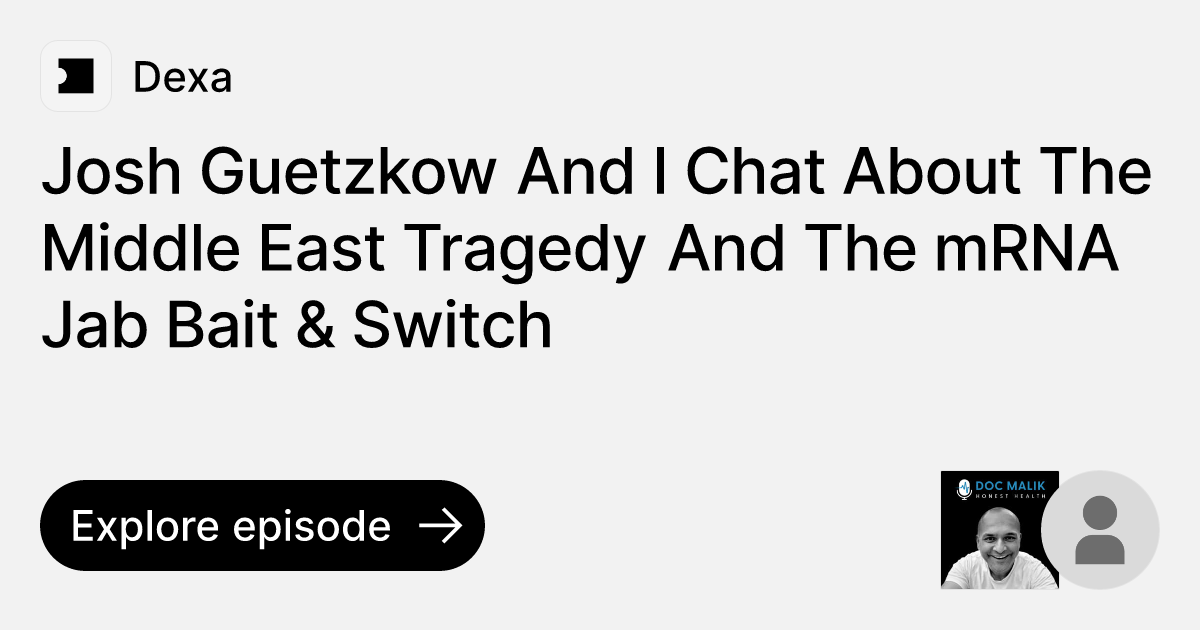 Episode: Josh Guetzkow And I Chat About The Middle East Tragedy And The ...