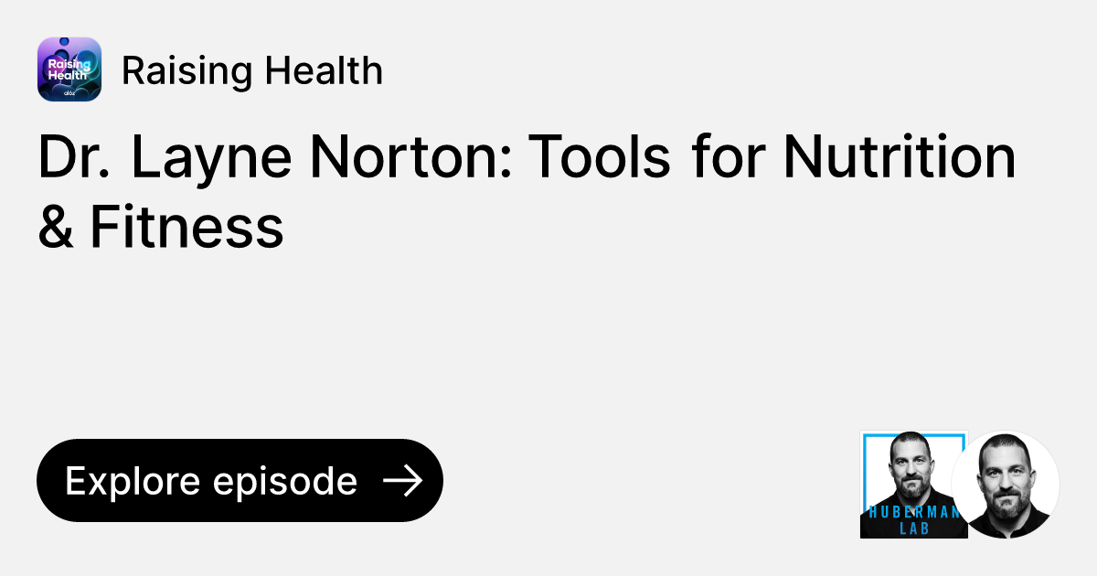 Episode: Dr. Layne Norton: Tools for Nutrition & Fitness | Ask Raising ...