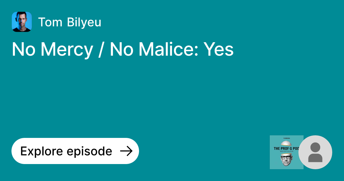 Episode: No Mercy / No Malice: Yes | Ask Tom Bilyeu