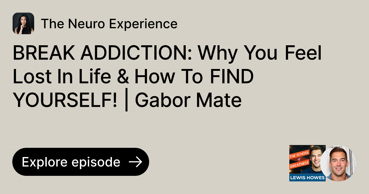 BREAK ADDICTION: Why You Feel Lost In Life & How To FIND YOURSELF ...
