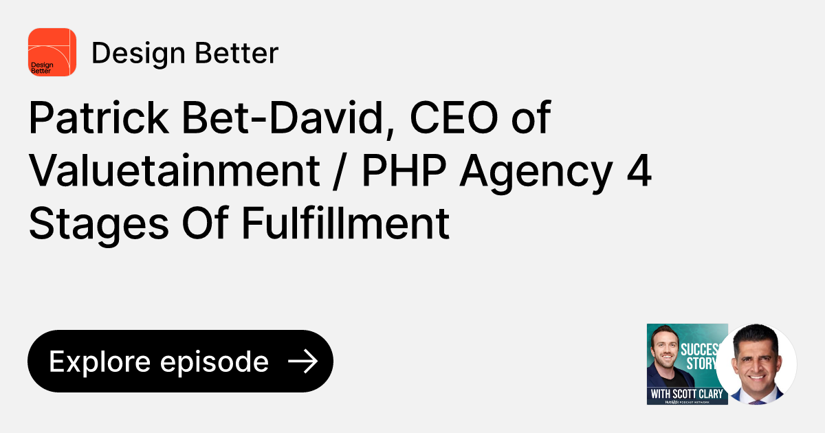 Episode: Patrick Bet-David, CEO of Valuetainment / PHP Agency 4 Stages ...