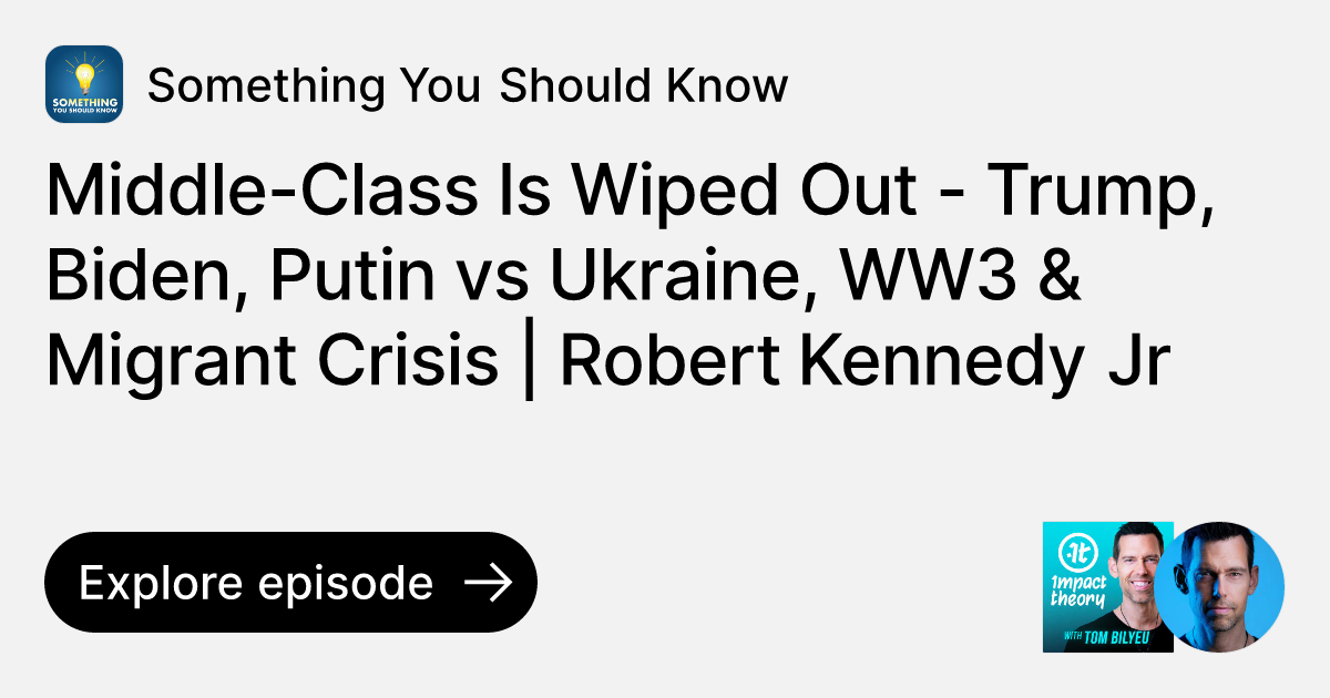Episode: Middle-Class Is Wiped Out - Trump, Biden, Putin vs Ukraine ...