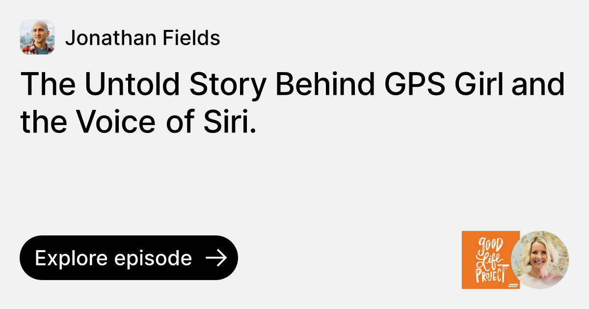 Episode: The Untold Story Behind GPS Girl and the Voice of Siri. | Ask ...