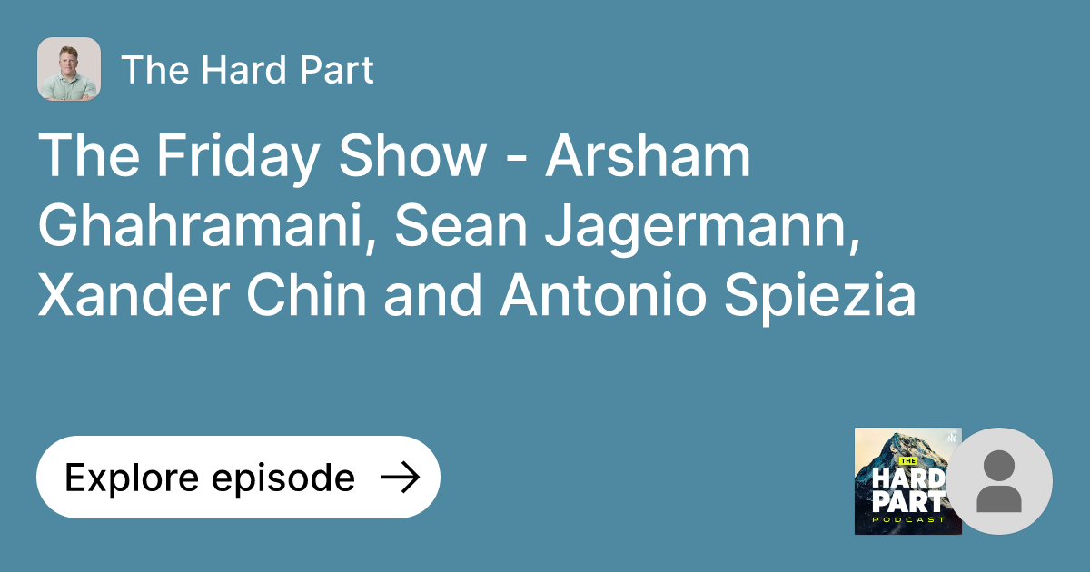 Episode: The Friday Show - Arsham Ghahramani, Sean Jagermann, Xander Chin and Antonio Spiezia ...