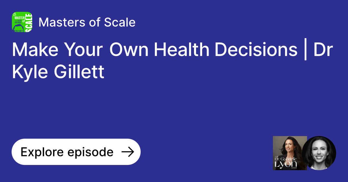 Episode: Make Your Own Health Decisions | Dr Kyle Gillett | Ask Masters ...