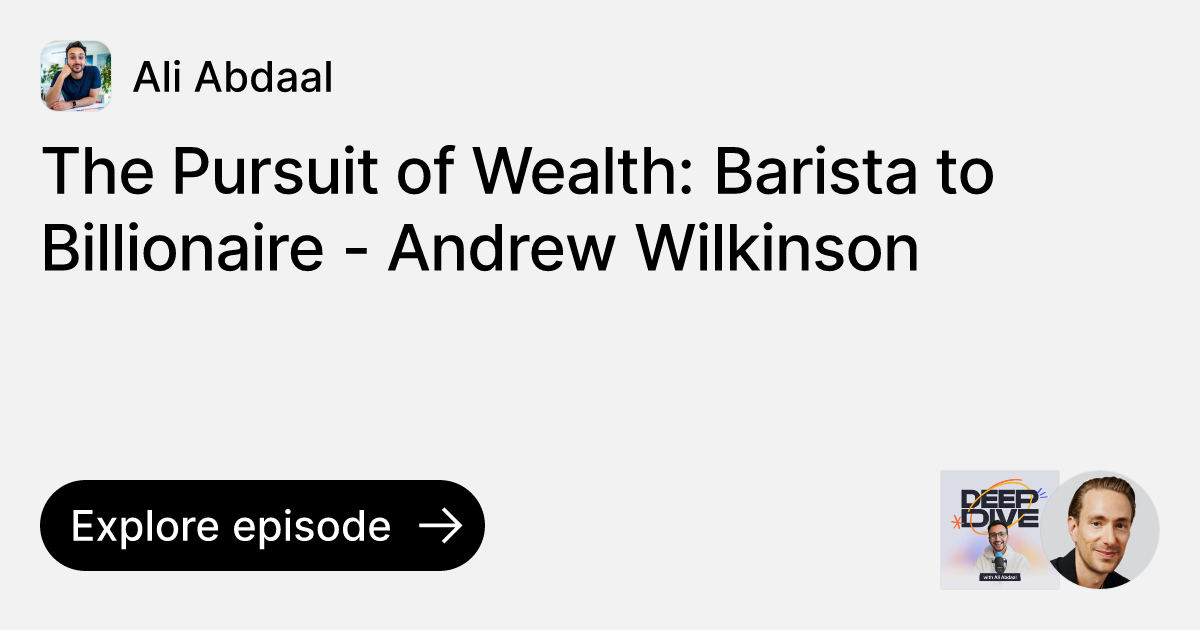 Episode: The Pursuit of Wealth: Barista to Billionaire - Andrew ...