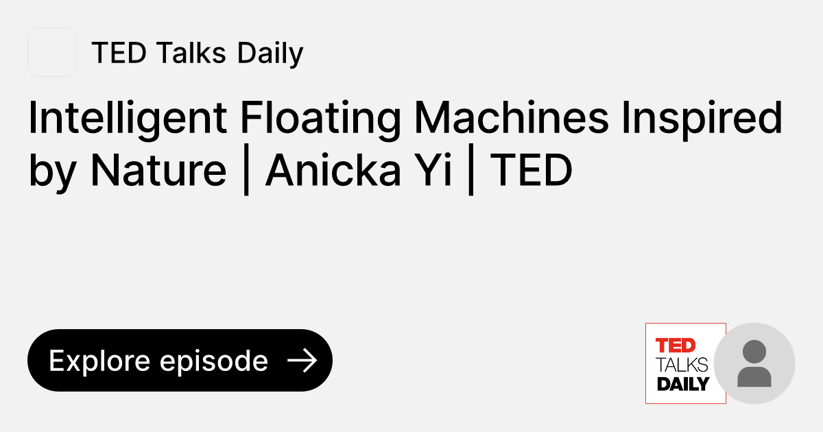 Episode: Intelligent Floating Machines Inspired by Nature | Anicka Yi ...
