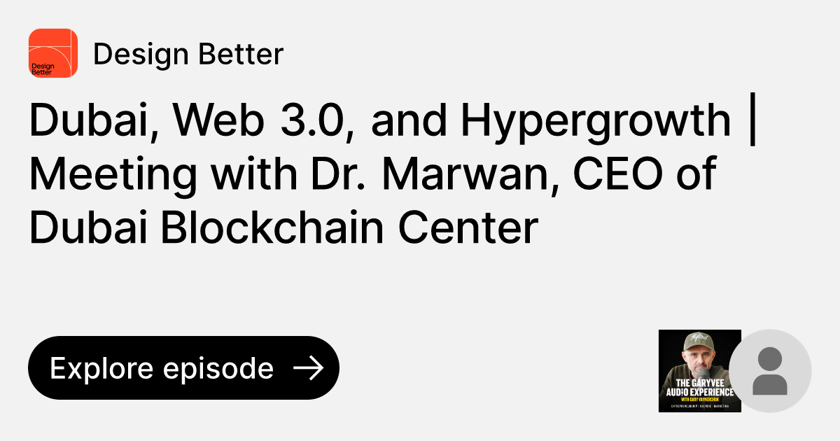 Episode: Dubai, Web 3.0, and Hypergrowth | Meeting with Dr. Marwan, CEO ...