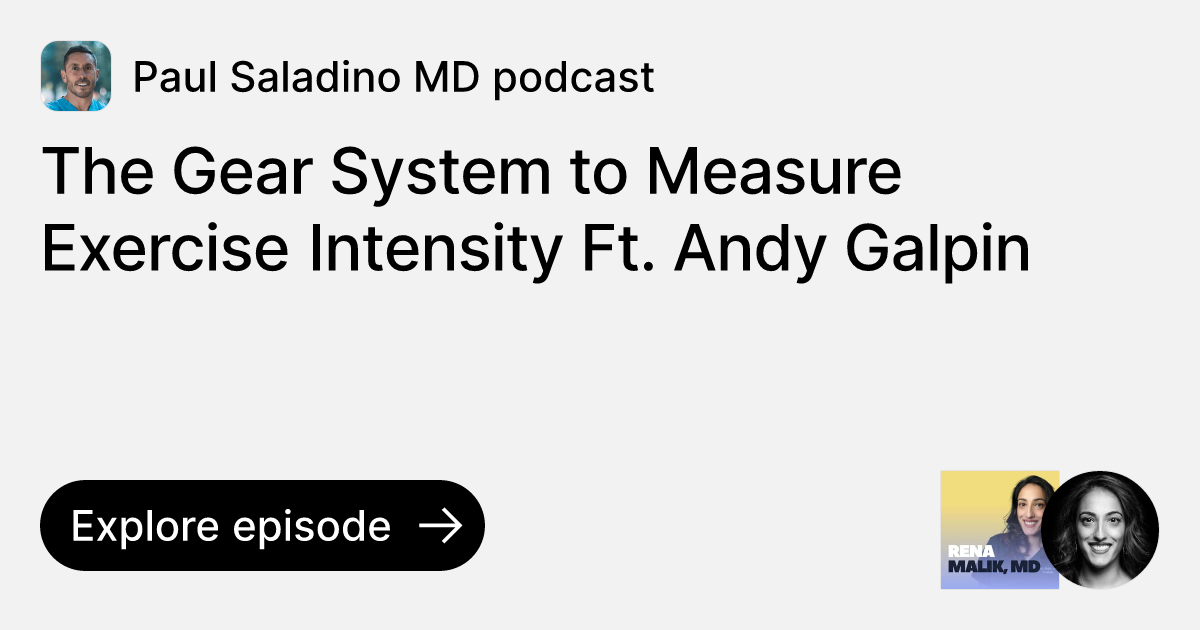 Episode: The Gear System to Measure Exercise Intensity Ft. Andy Galpin ...