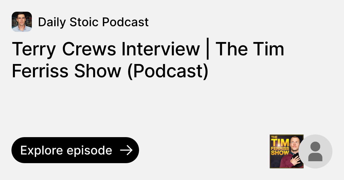 Episode: Terry Crews Interview | The Tim Ferriss Show (Podcast) | Ask ...