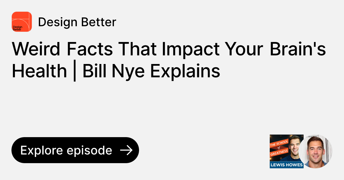 Episode: Weird Facts That Impact Your Brain's Health | Bill Nye ...