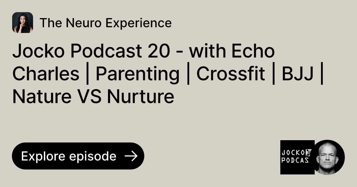 Episode: Jocko Podcast 20 - with Echo Charles | Parenting | Crossfit ...