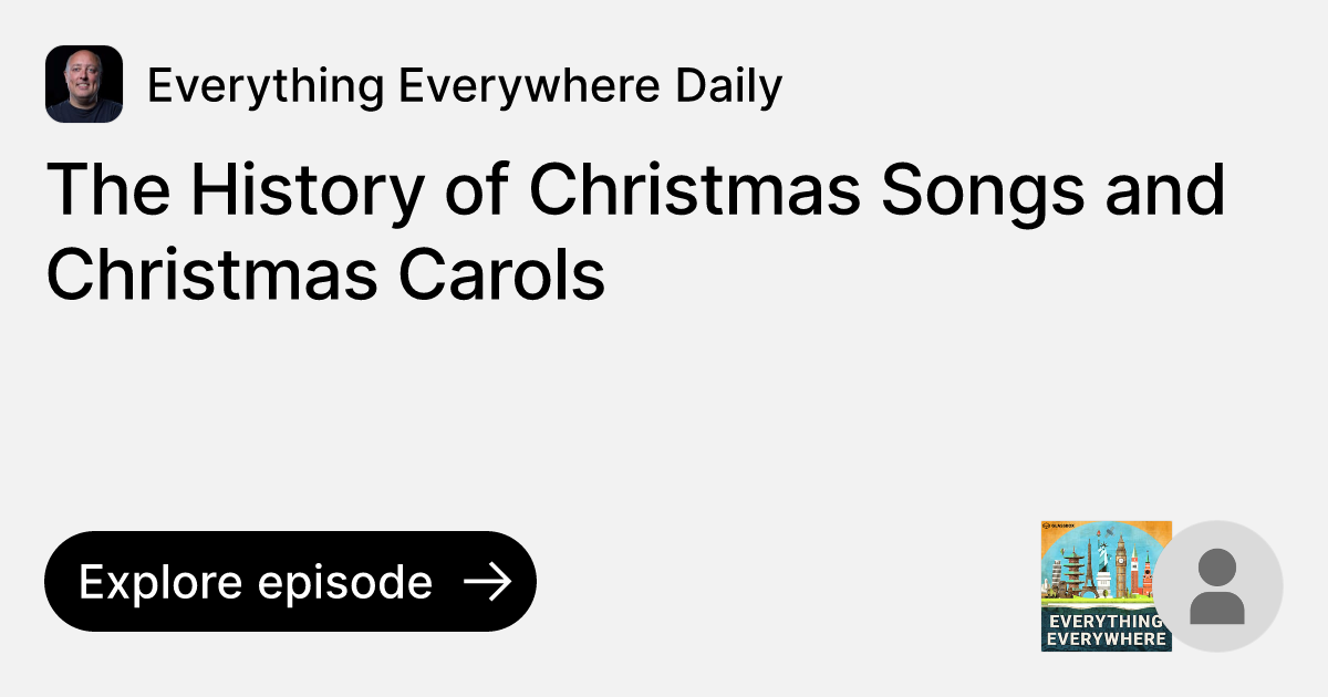 Episode: The History of Christmas Songs and Christmas Carols | Ask ...