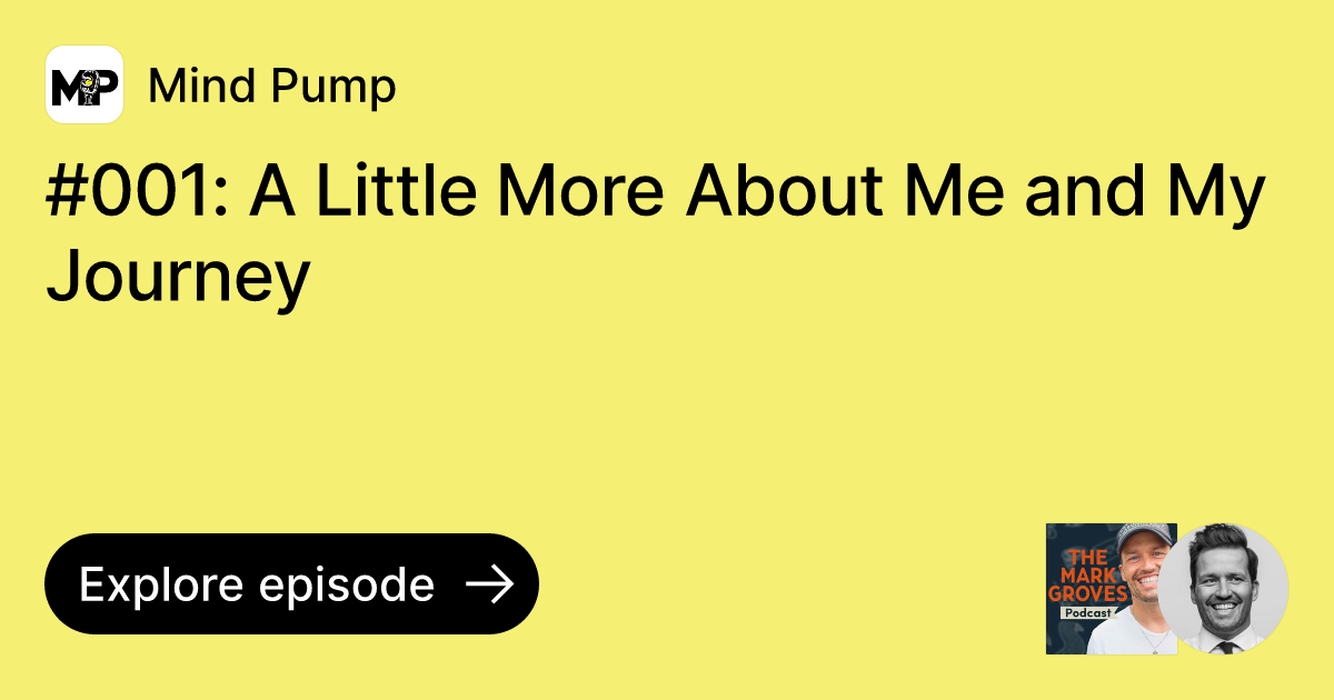 Episode: #001: A Little More About Me and My Journey | Ask Mind Pump