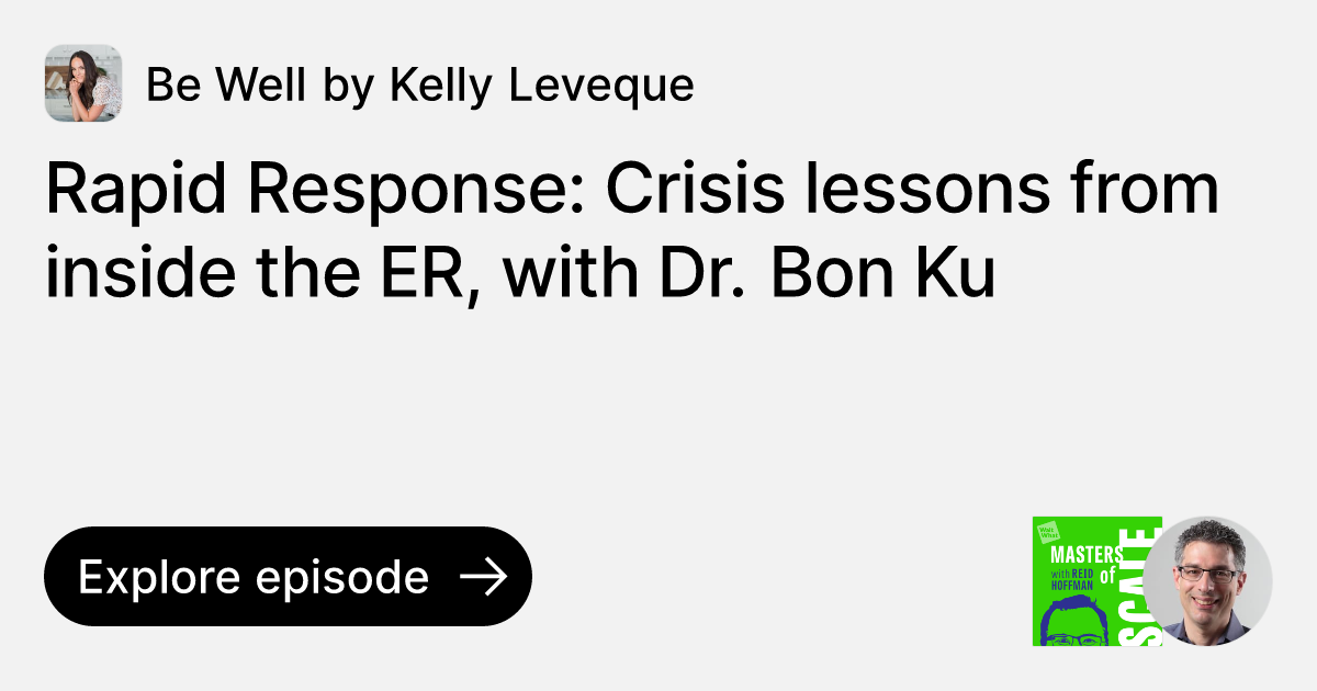 Episode: Rapid Response: Crisis lessons from inside the ER, with Dr ...