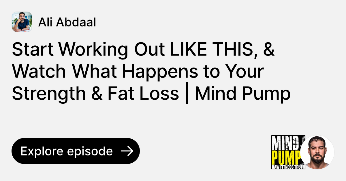 Episode: Start Working Out LIKE THIS, & Watch What Happens to Your ...