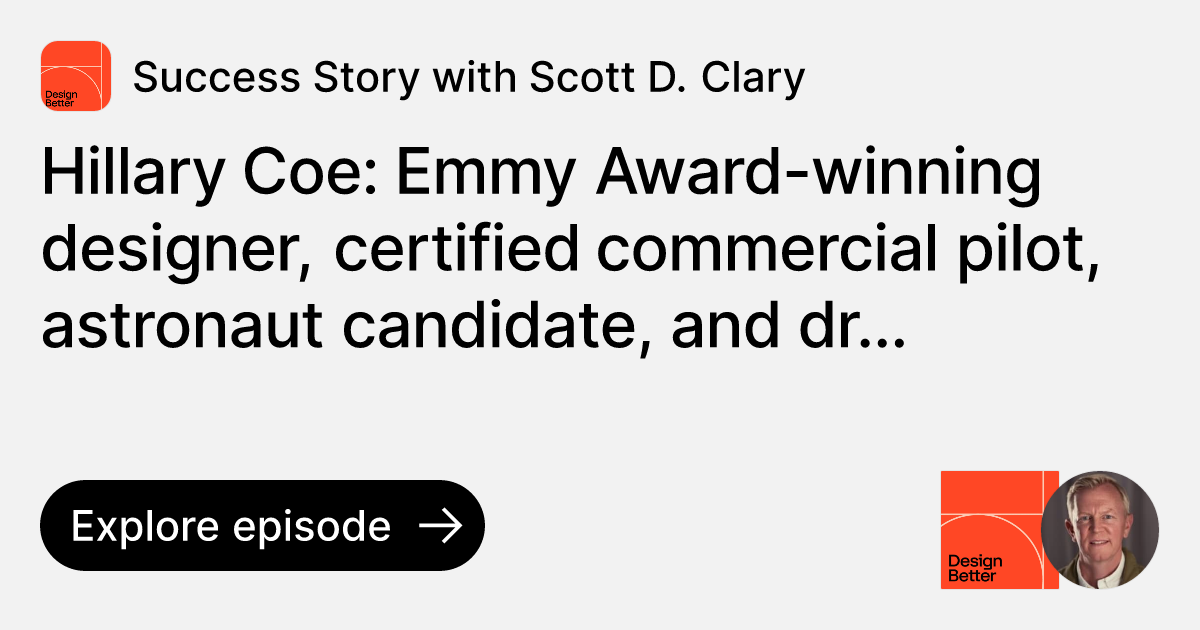 Episode: Hillary Coe: Emmy Award-winning designer, certified commercial ...