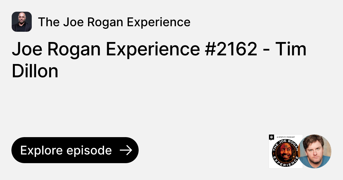 Episode: Joe Rogan Experience #2162 - Tim Dillon | Ask The Joe Rogan ...