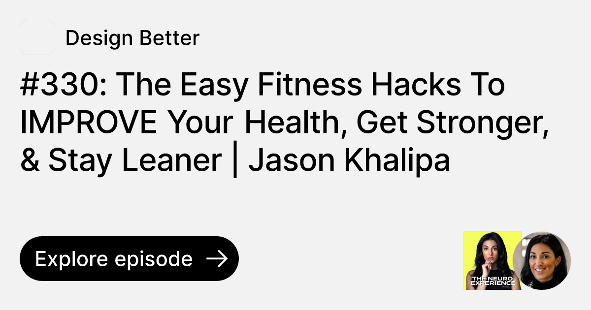 Episode: #330: The Easy Fitness Hacks To IMPROVE Your Health, Get Stronger, & Stay Leaner ...