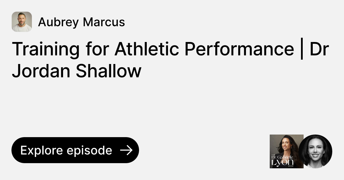 Episode: Training for Athletic Performance | Dr Jordan Shallow | Ask ...
