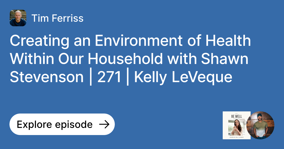 Episode: Creating an Environment of Health Within Our Household with ...