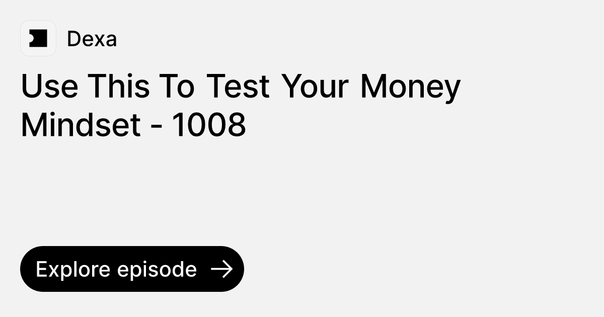 Use This To Test Your Money Mindset - 1008