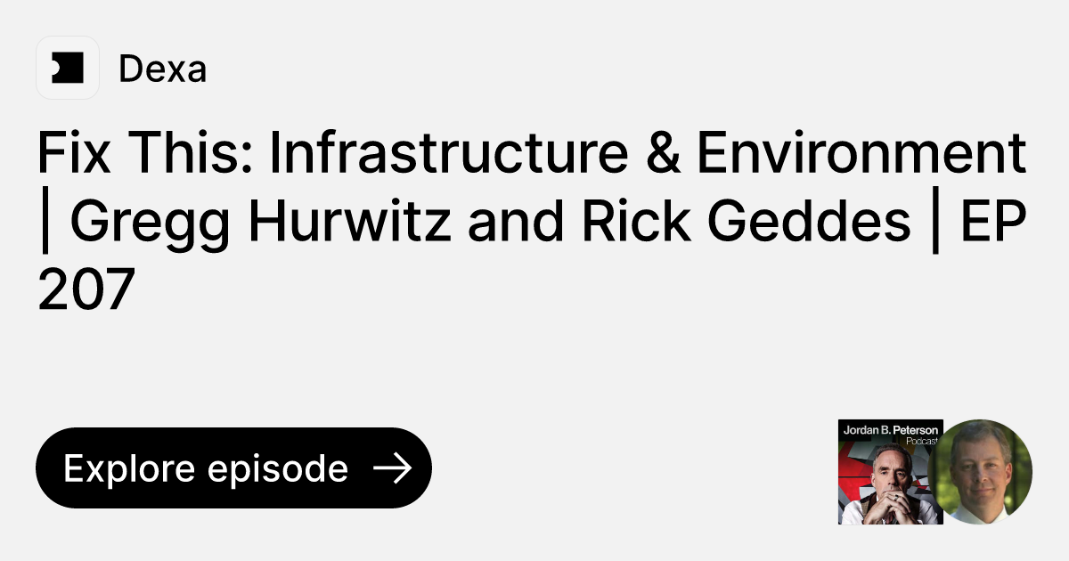 Episode: Fix This: Infrastructure & Environment | Gregg Hurwitz and ...