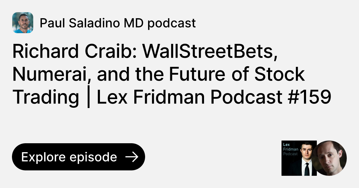Episode: Richard Craib: WallStreetBets, Numerai, and the Future of ...