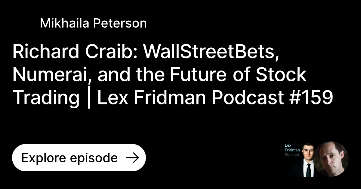 Episode: Richard Craib: WallStreetBets, Numerai, and the Future of ...