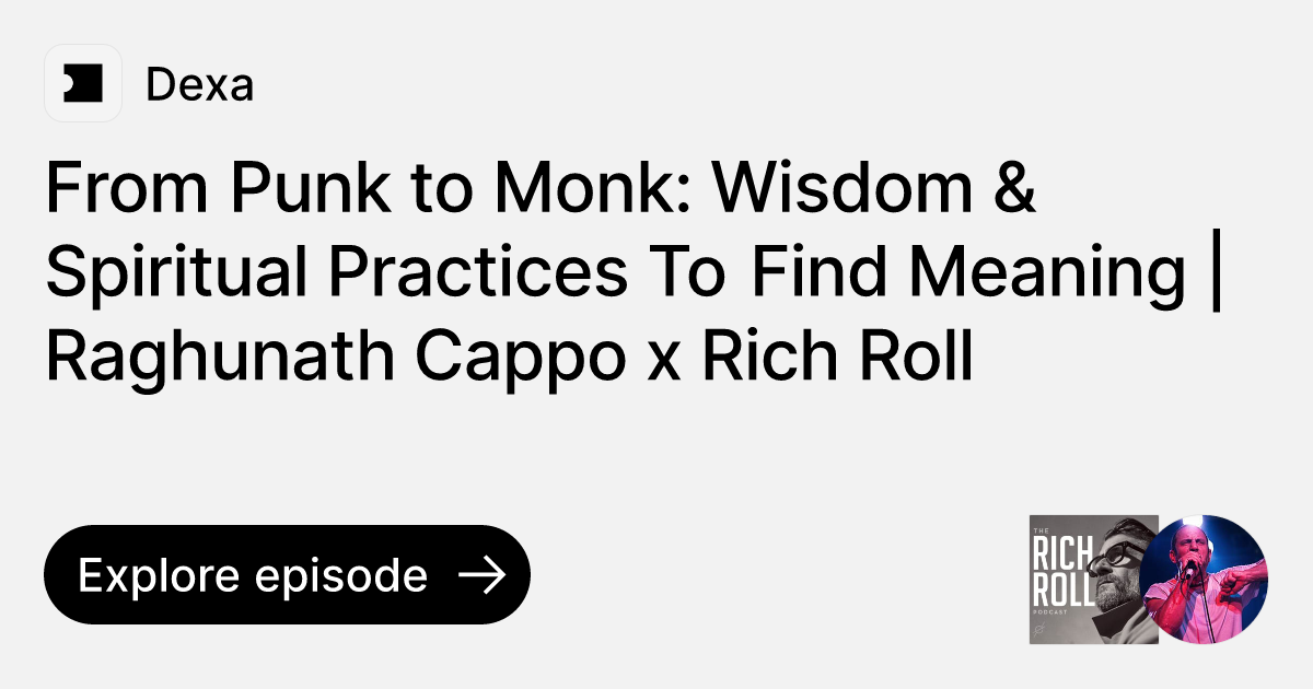 Episode: From Punk to Monk: Wisdom & Spiritual Practices To Find ...