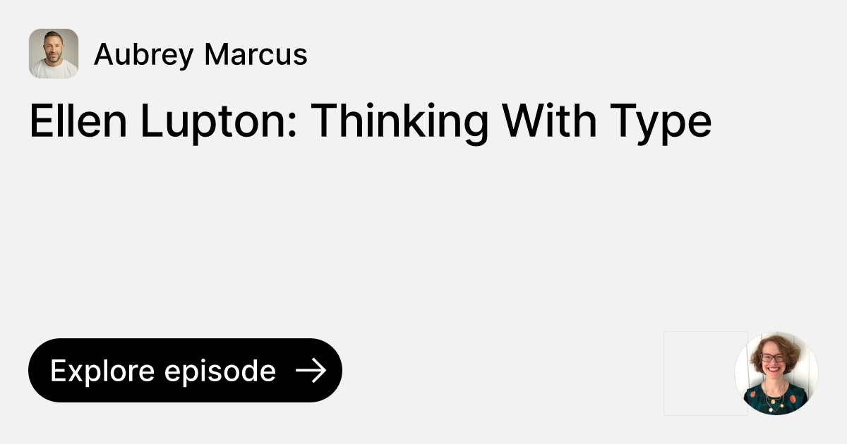 Ellen Lupton: Thinking With Type