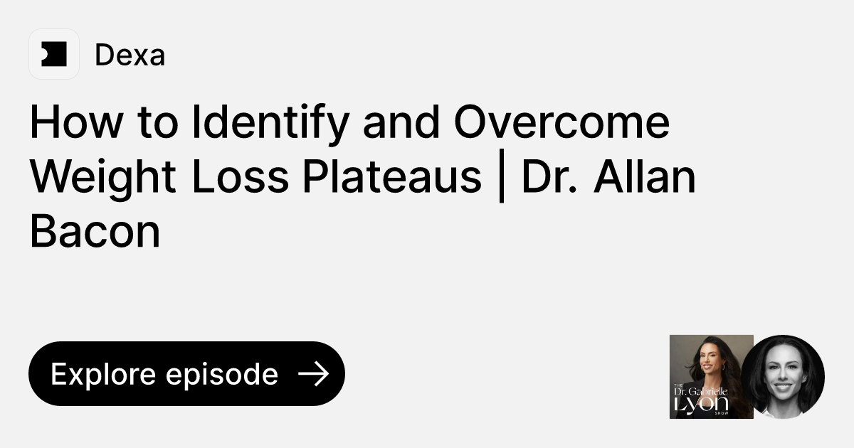 Episode: How to Identify and Overcome Weight Loss Plateaus | Dr. Allan ...
