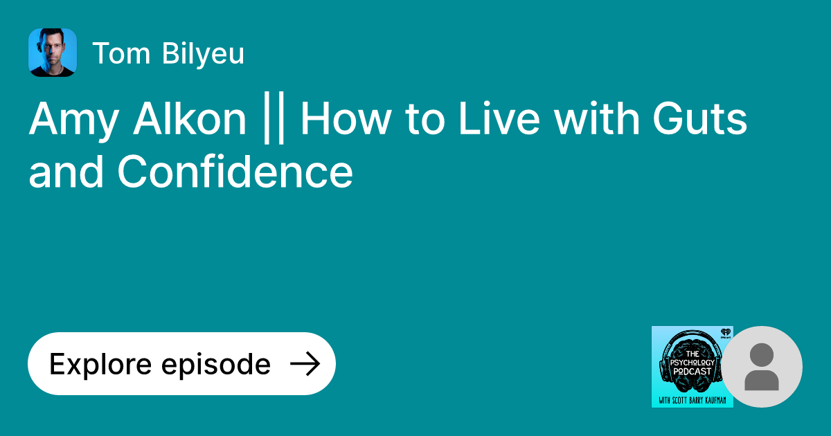 Episode: Amy Alkon || How to Live with Guts and Confidence | Ask Tom Bilyeu